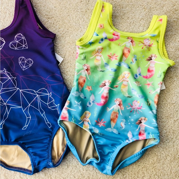 Jake Nothing | Swim | Nwt Jake Nothing Yellow Green Blue Ombre Mermaid ...